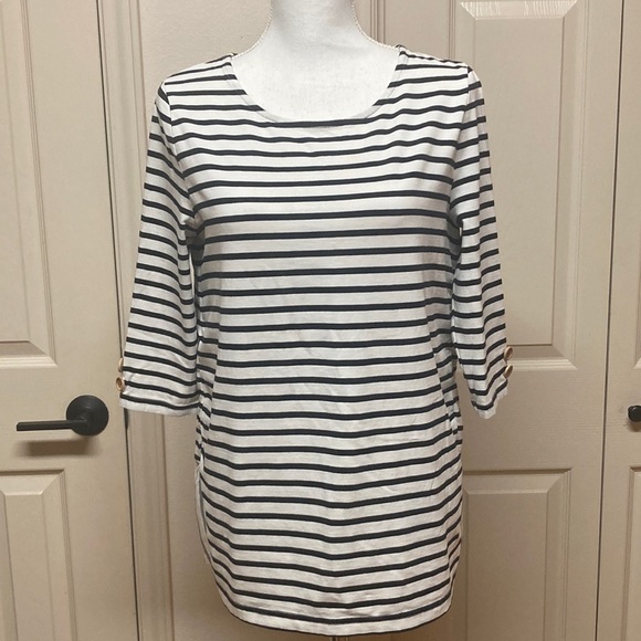 Matilda Jane | Tops | Matilda Jane Joanna Gaines Striped Floral Open ...